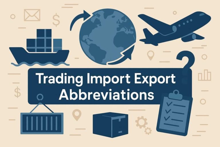 Trading Import Export Abbreviations: Essential Glossary / Acronyms